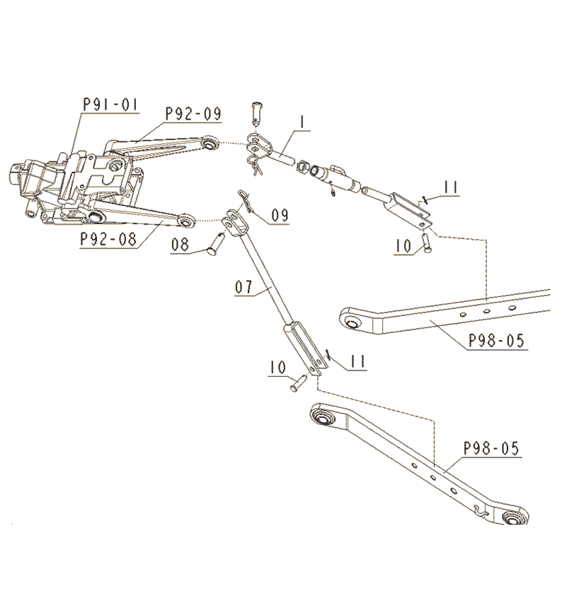 G05050 3-POINT LINKAGE(LIFT LINK) - TYM Tractors