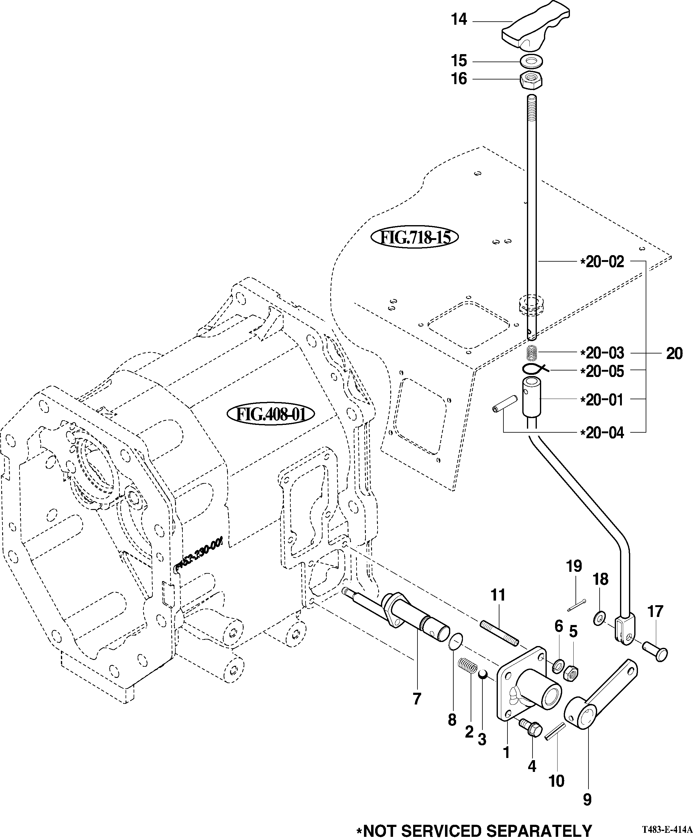 414 4WD CHANGE LEVER - TYM Tractors